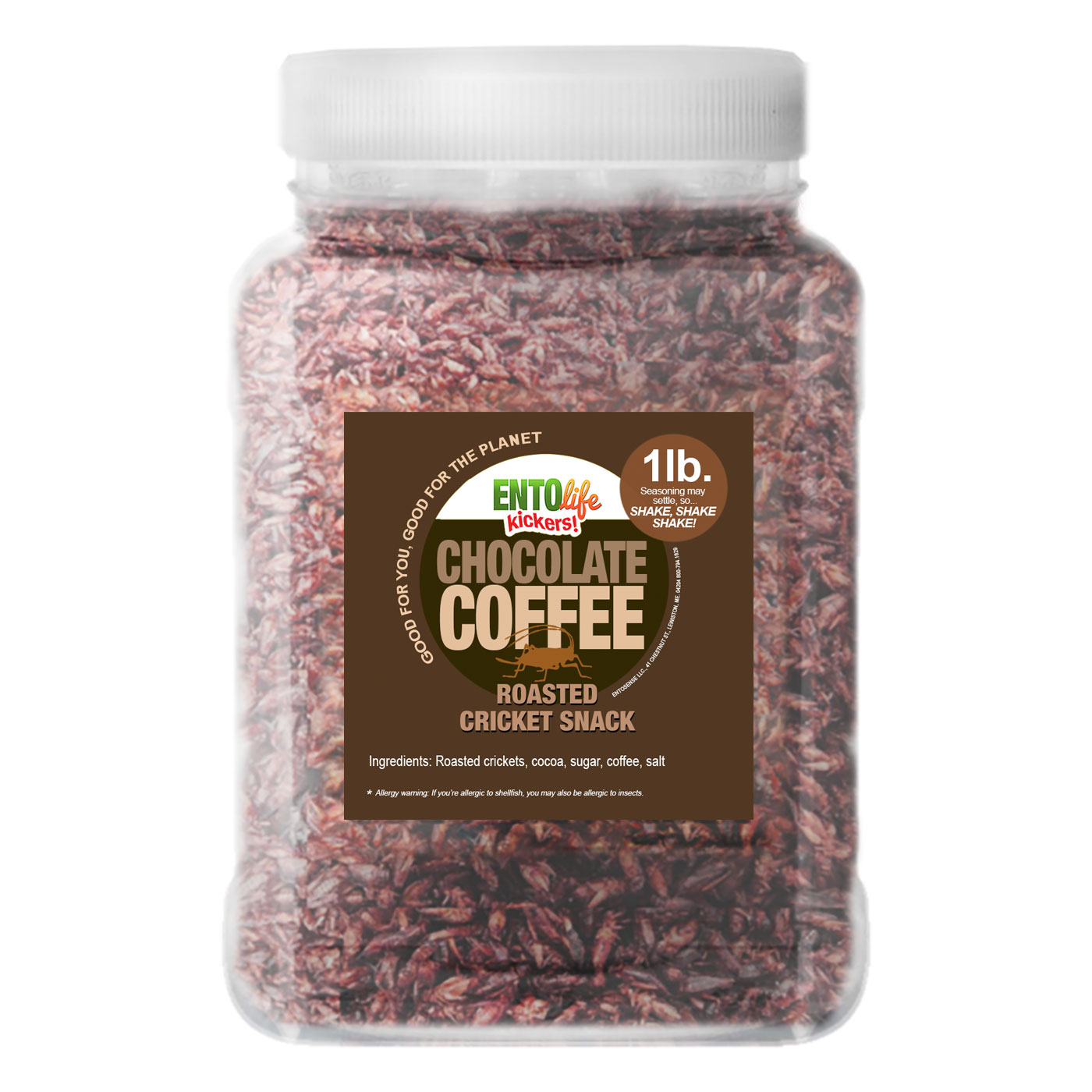 Bulk Crickets by the Pound - Chocolate Coffee Flavored Cricket Snack ...