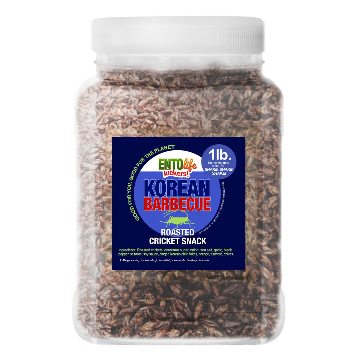 Bulk Crickets by the Pound - Korean Barbecue Flavored Cricket Snack ...