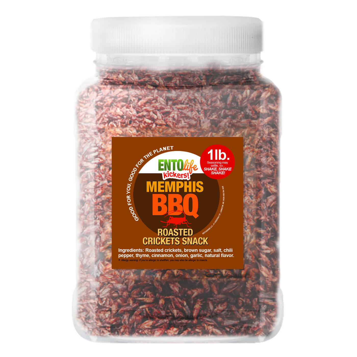 Bulk Crickets by the Pound - Smokey BBQ Flavored Cricket Snack ...