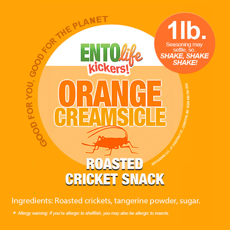Bulk Crickets by the Pound - Orange Creamsicle Flavored Cricket Snack ...